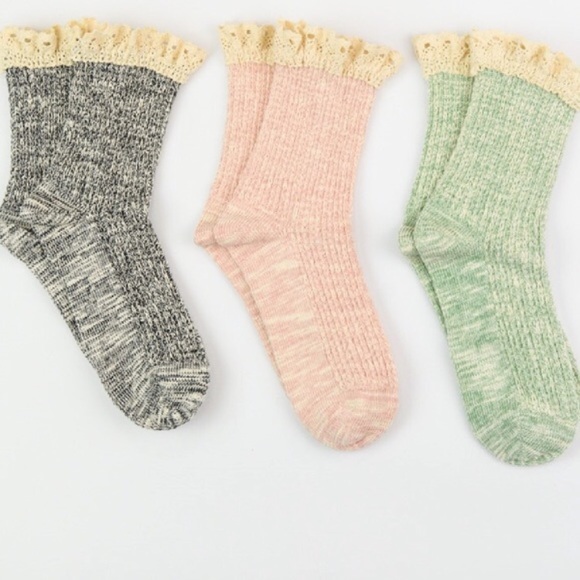 Accessories | Pastel Pink Ruffle Socks | Poshmark